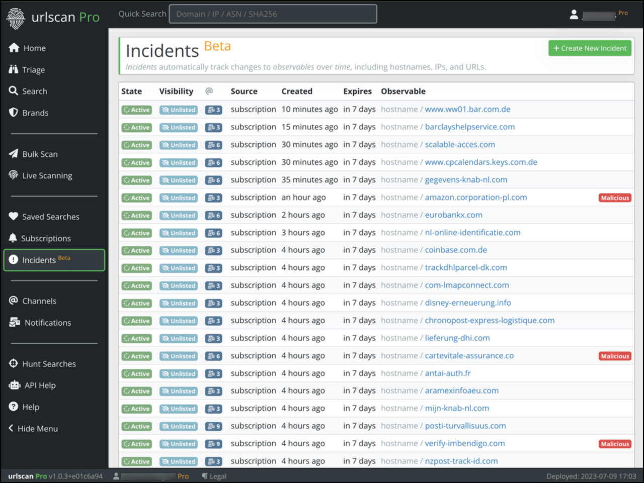 urlscan.io（即時スキャン＋サンドボックス解析型URL分析ツール）| 公式代理店